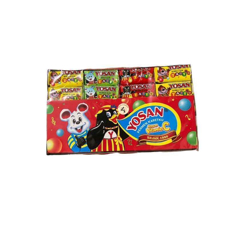 Jual Permen Karet Yosan Jumbo Mix 3 Rasa Permen Enak dan Murah di ...
