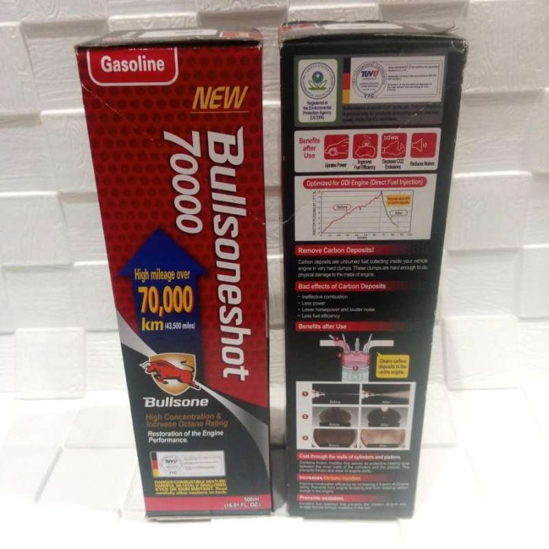 Jual Bullsone Shot 70000 Total Fuel System Cleaner Gasoline 500 Ml di ...