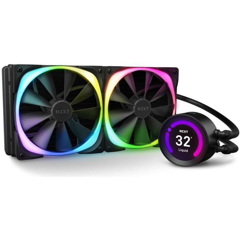 Jual NZXT Kraken Z63 RGB (280mm AIO with LCD Display & Aer RGB Fans) di ...