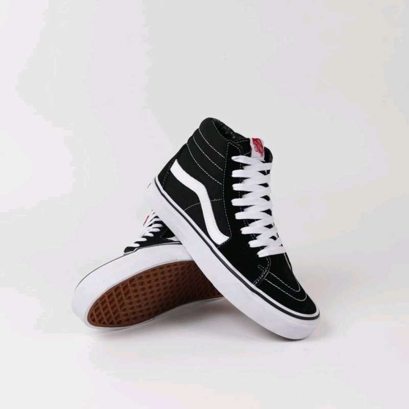 Jual Sepatu Vans Sk8 Hi Classics Black White - Unisex Di Seller ...