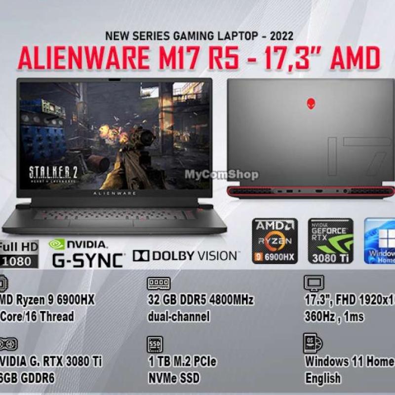 Jual DELL ALIENWARE M17 R5 RYZEN 9 6900HX 32GB RAM 1TB SSD RTX 3080Ti ...