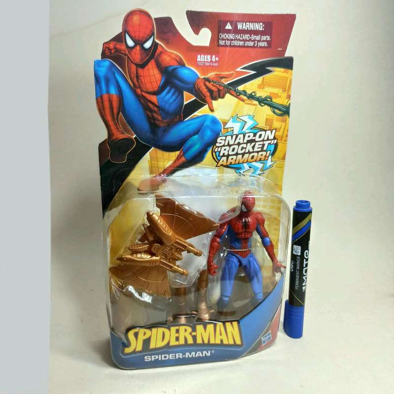 Jual mainan figure spider man spiderman with snap on rocket armor by ...