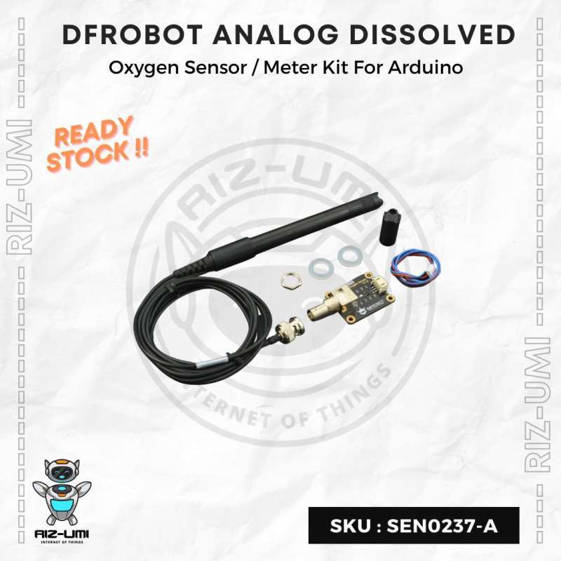 Jual Dfrobot Analog Dissolved Oxygen Sensor Meter Kit For Arduino Di