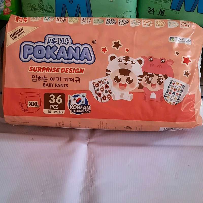 Jual Popok Bayi Pokana Surprise Design Xxl36 Xxl 36 Unisex Pants Di ...