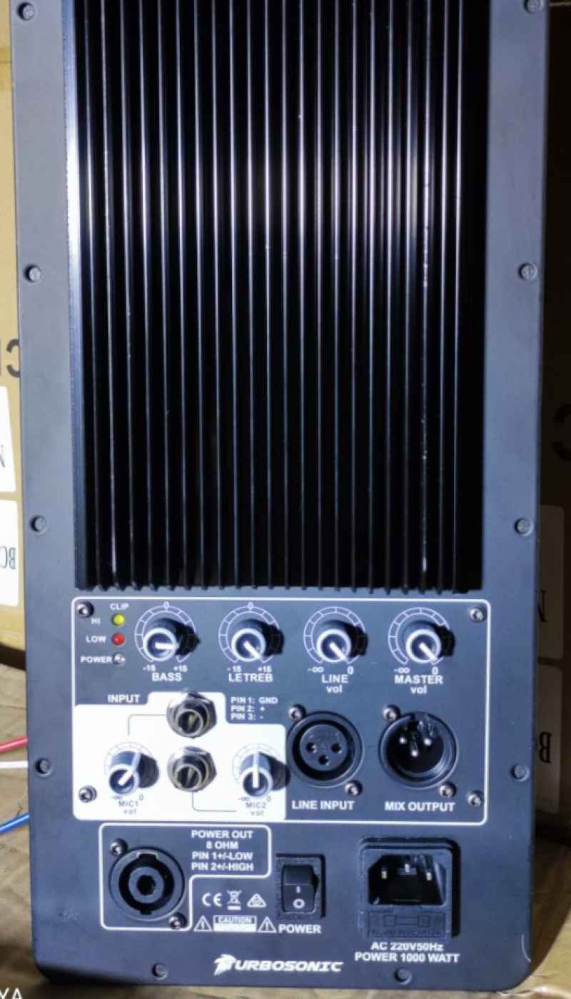 Jual Mesin Kit Power Amplifier Aktif Model Huper 1000 Watt 16 Cm X 38 ...