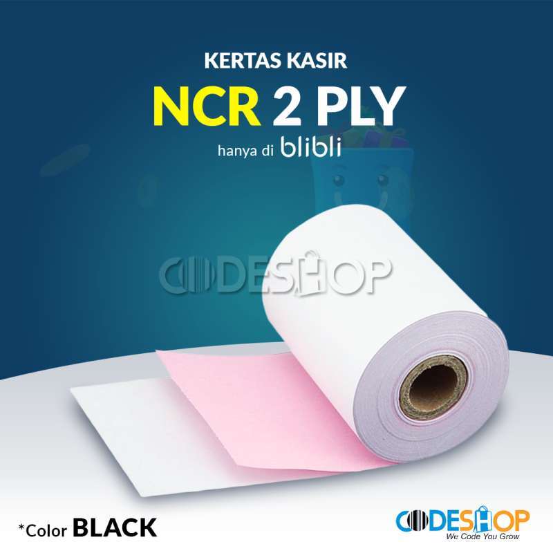Jual Kertas Ncr Ukuran 75x60 Mm 2 Ply Struk Printer Dot Matrix 75x60mm Di Seller Codeshop