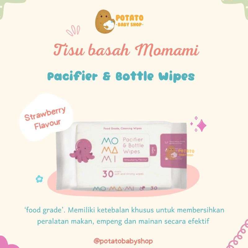 Jual Momami Pacifier & Bottle Wipes / Tisu basah Pembersih dot dan ...