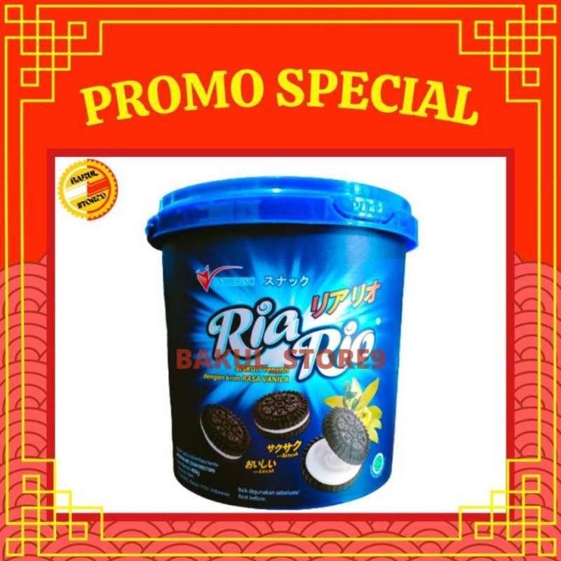 Jual Inkubisc Ria Rio Biscuits Cream Vanilla 400gr Kemasan Kaleng Di ...
