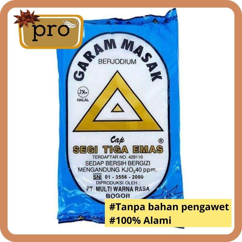 Jual GARAM DAPUR GARAM MEJA CAP SEGITIGA EMAS GARAM MASAK / Salt di ... Jual GARAM DAPUR GARAM MEJA CAP SEGITIGA EMAS GARAM MASAK / Salt di ...