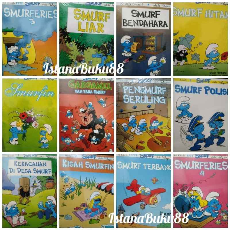 Jual Buku Komik Smuft Peyo aneka Judul komik Eropa langka baru dan ...