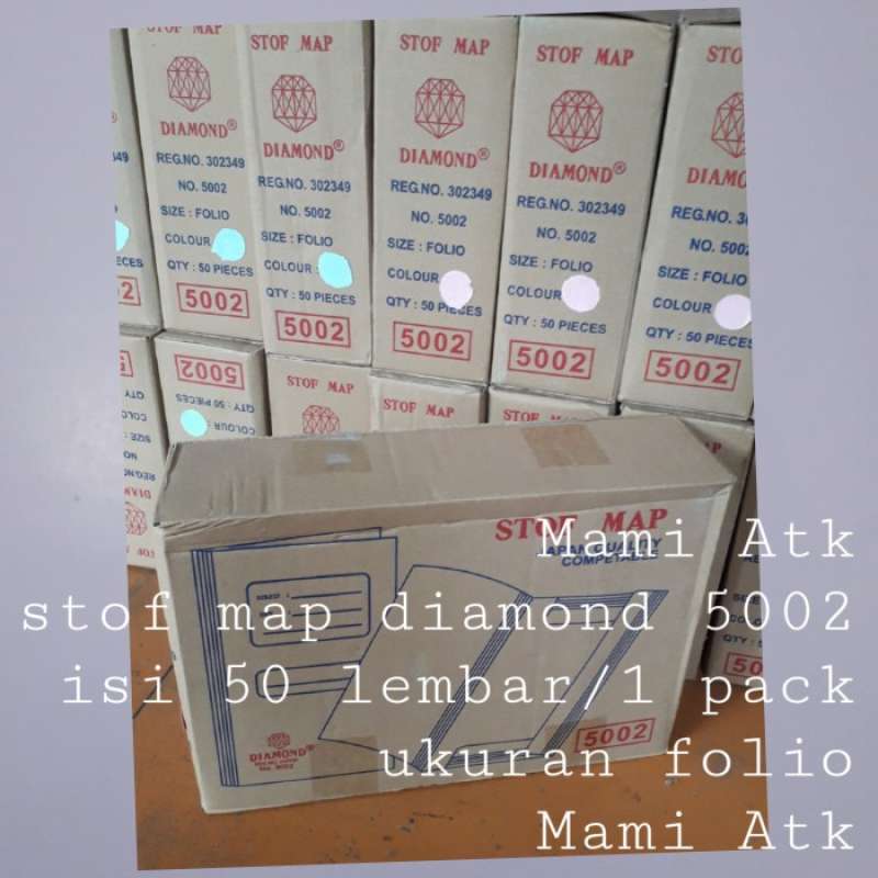 Jual Stop Map Diamond 5002 ukuran folio isi 50 lembar. di Seller ...