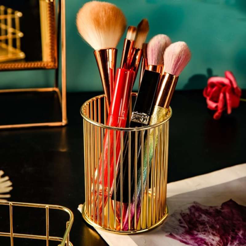 Promo Tempat Alat Makeup Alat Tulis Nordic Metal Iron Storage Makeup ...