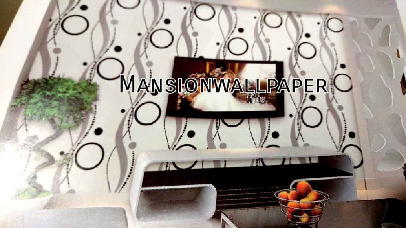 Jual Wallpaper Dinding Hitam Putih Lingkaran Modern di Seller ...