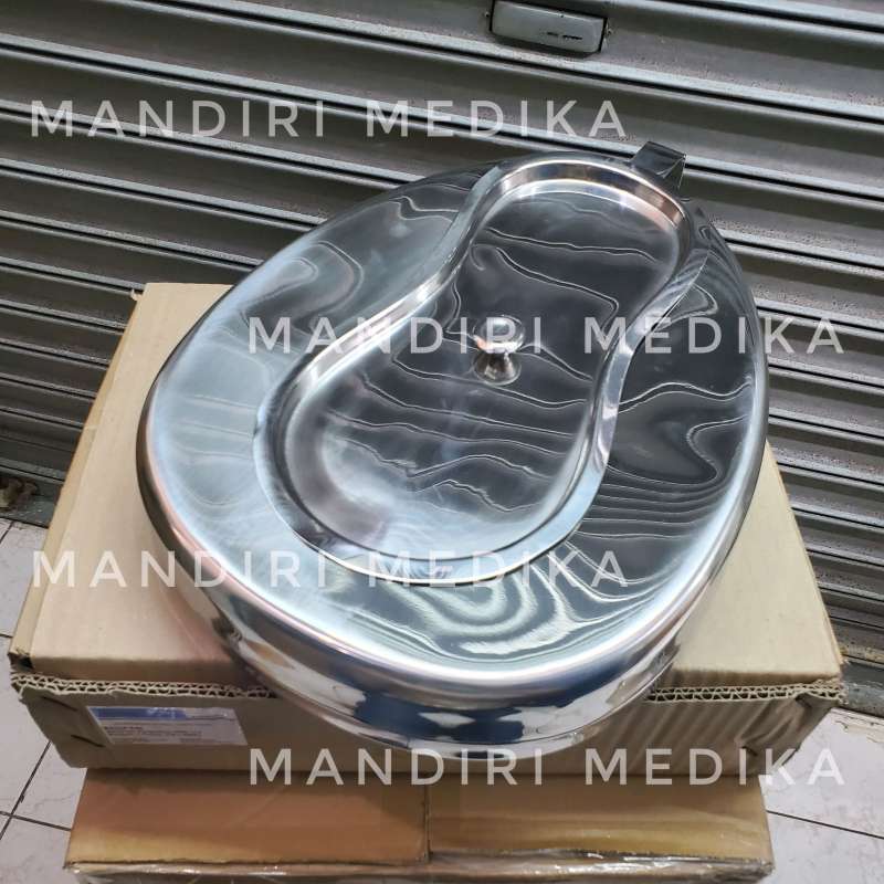 Jual Bedpan BAB Oval Pispot Angka 8 Stainless Izin Edar KEMENKES di ...