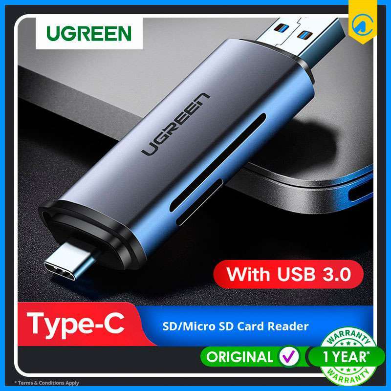 Jual Ugreen 50706 USB Type-C and USB 3.0 Card Reader TF+SD Card 2 in 1 ...