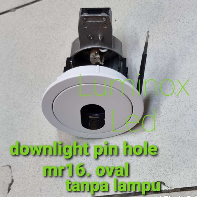 Jual downlight pin hole oval mr16 kap spotlight plafon mr16 kosongan di ...