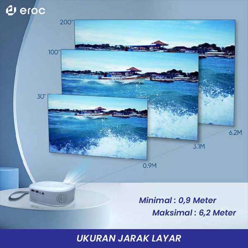 Promo Eroc Projector -built In Speaker - Lcd Display - Model Movi N1 ...