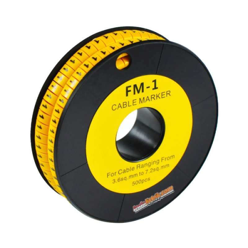 Jual Premium Kabel Marker Angka 1 Label Marker Cable FM 1 Kuning ...