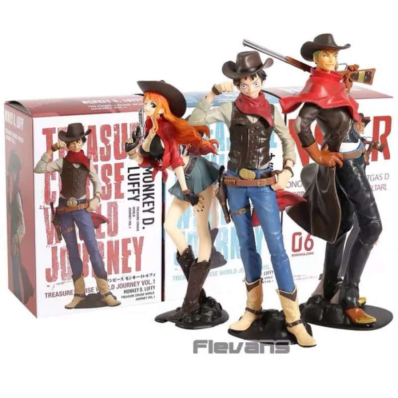 Jual LUFFY ZORO NAMI COWBOY ONE PIECE ACTION FIGURE di Seller ZaZaaa ...