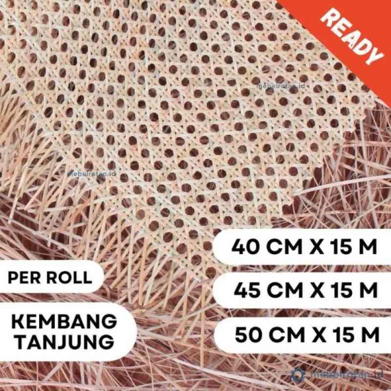 Jual Anyaman Rotan Lembaran | Webbing Kembang Tanjung 40 45 50 Cm| Per ...