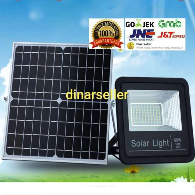 Jual SOLAR LIGHT 60W LAMPU LED TENAGA SURYA 60 WATT + SOLAR PANEL di ...