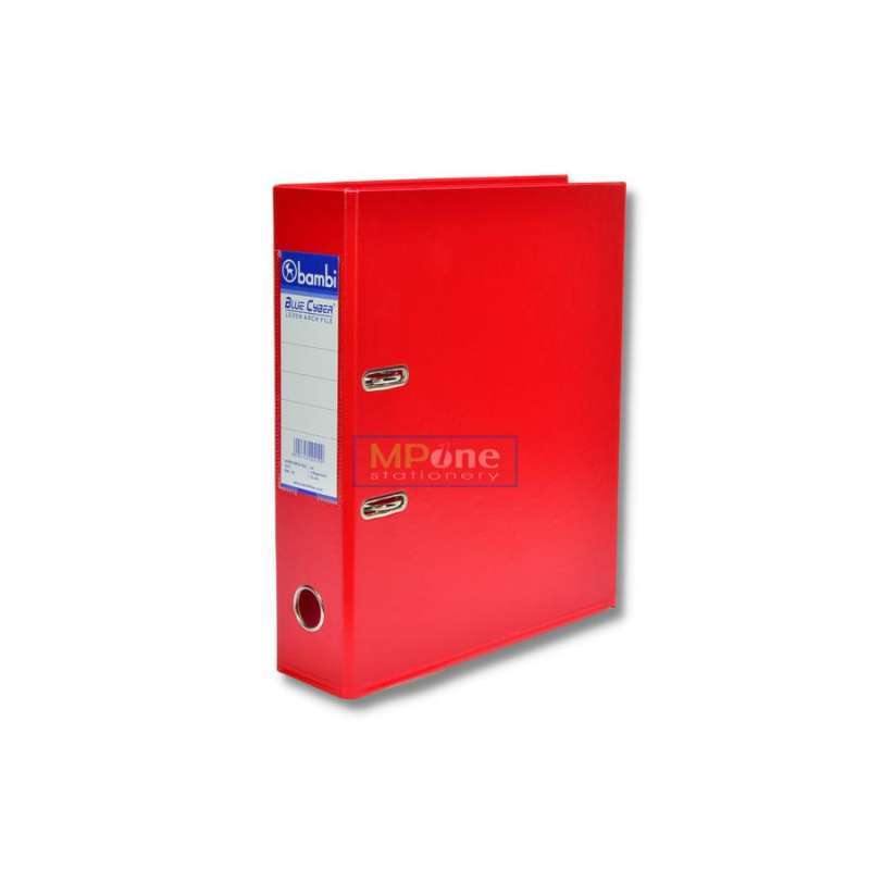 Jual Ordner Bambi Lever Arch File FC F4 - 1010 Arsip Dokumen - Merah di ...