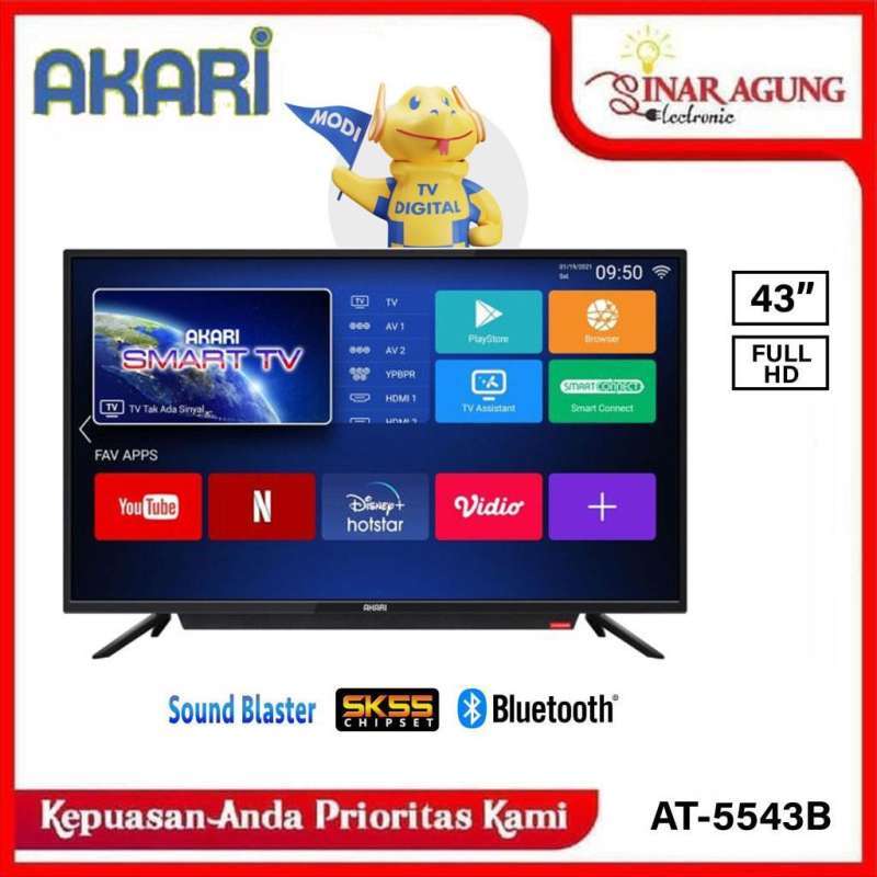 Promo Led Tv Akari Smart Android 43at-5543b / At-5543b 43inch 100% Ori ...