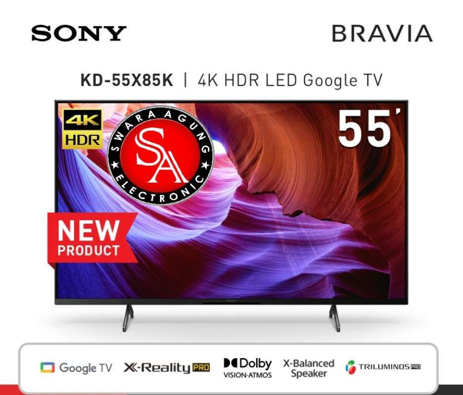 Jual Sony X85k 4k Hdr Led Tv 55 Inch With Smart Google Tv Kd 55x85k ...