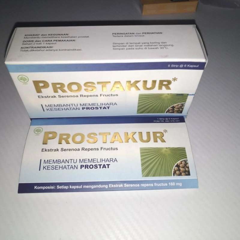 Jual Prostakur 1 Strip 6 Kapsul Obat Herbal Kesehatan Prostat Kencing ...