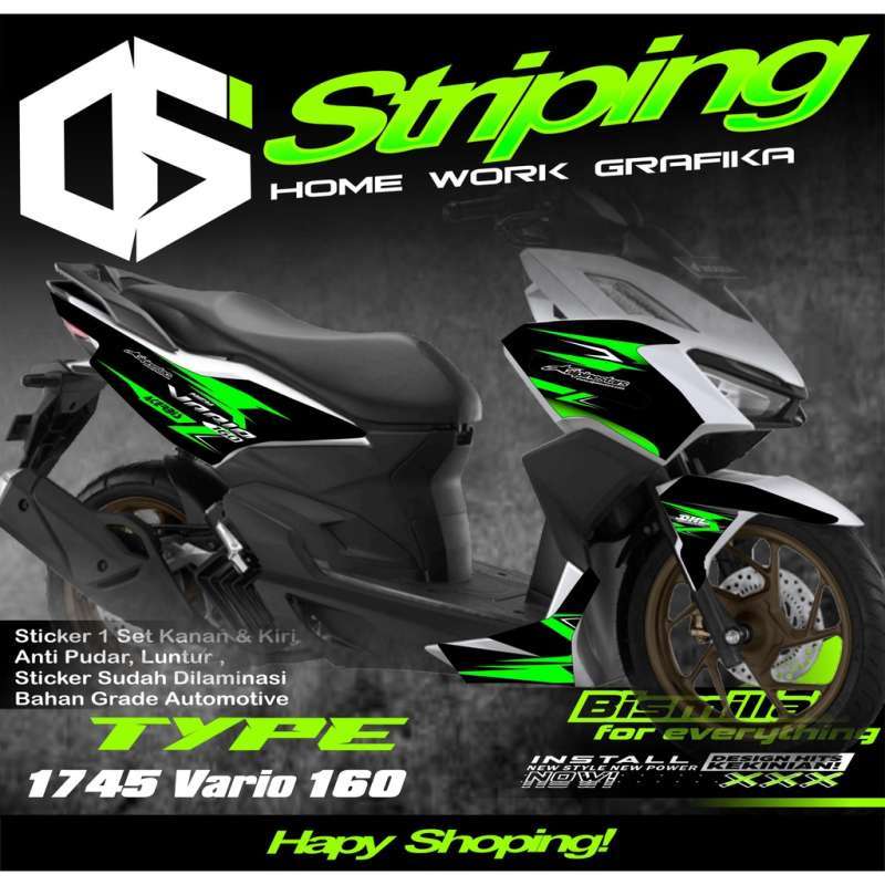 Jual 1745 Sticker Striping Motor VARIO NEW 160 List Variasi Desain ...