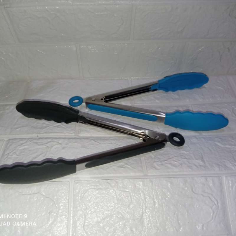 Jual WARNA RANDOM Cypruz Silikon FOOD TONG Pencapit Capitan Capit ...