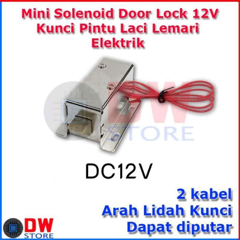 Jual SELENOID DOOR LOCK / KUNCI PINTU SELENOID 12V DC di Seller dw ...
