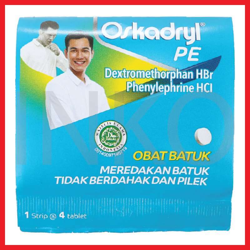 Jual OSKADRYL PE OBAT BATUK MEREDAKAN BATUK TIDAK BERDAHAK 4TABLET di ...
