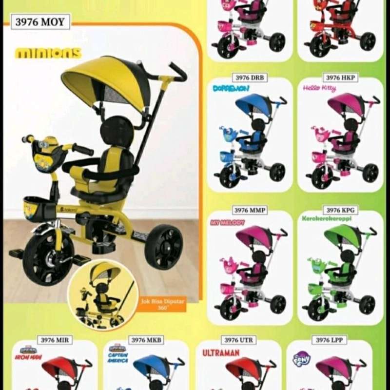 Jual Stroller Sepeda Anak Roda Tiga Nakami 3976 Racing Kiwi di Seller ...
