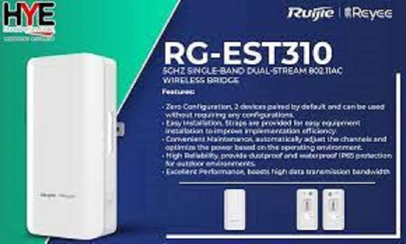 Promo Ruijie Reyee RG-EST310 Acces Point 5GHz Outdoor Wireless Bridge ...