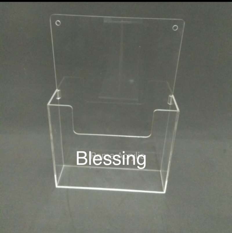 Jual Rak/Acrylic Tempat Rak Brosur Gantung A4/Akrilik Tempat Brosur A4 ...