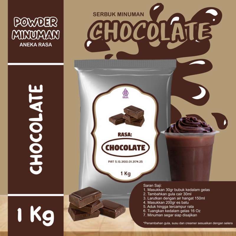Jual Bubuk Serbuk Minuman Rasa Cokelat Bubuk Minuman Kekinian 1Kg Instan Drink Chocolate Flavor ...