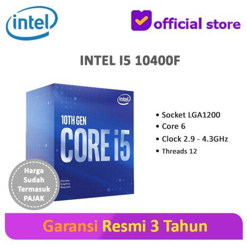 Jual Intel Core i5 10400F BOX di Seller Omega Premium Official Store ...