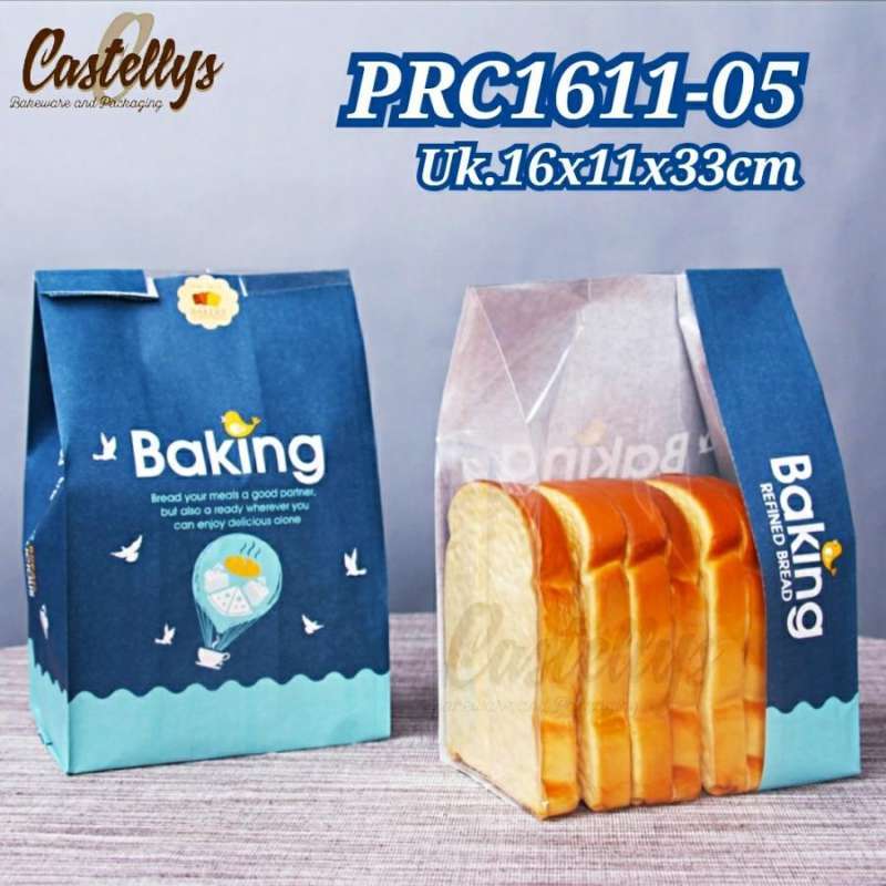 Jual Kantong Roti Plastik Toast Bag PRK 1611-05 Tawar Kasur Sisir Sobek ...