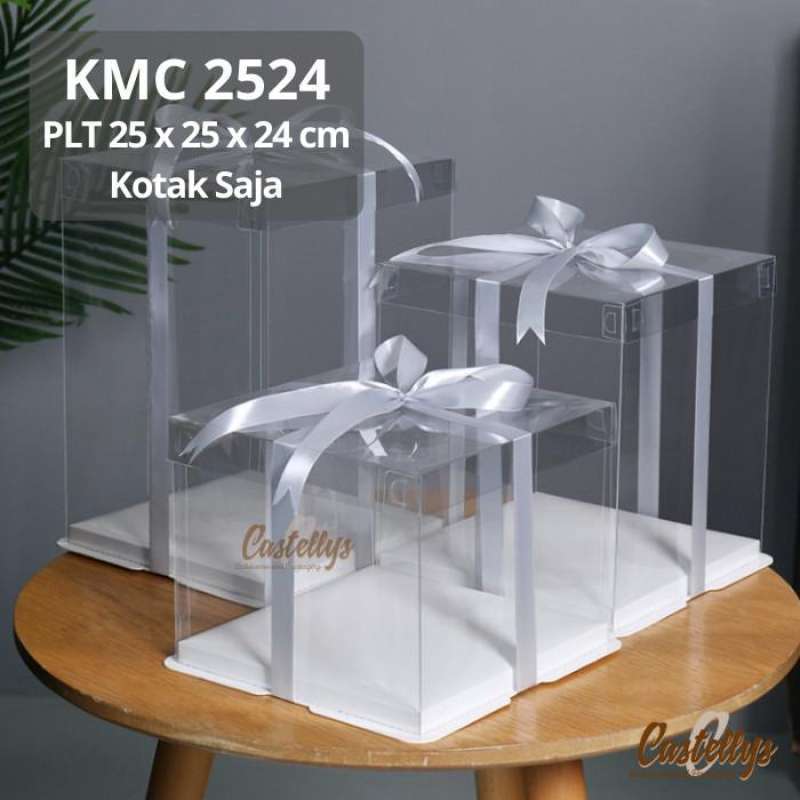 Jual Kotak Box Kue Mika Transparan Kmc 2524 Cake Decor Ulang Tahun ...