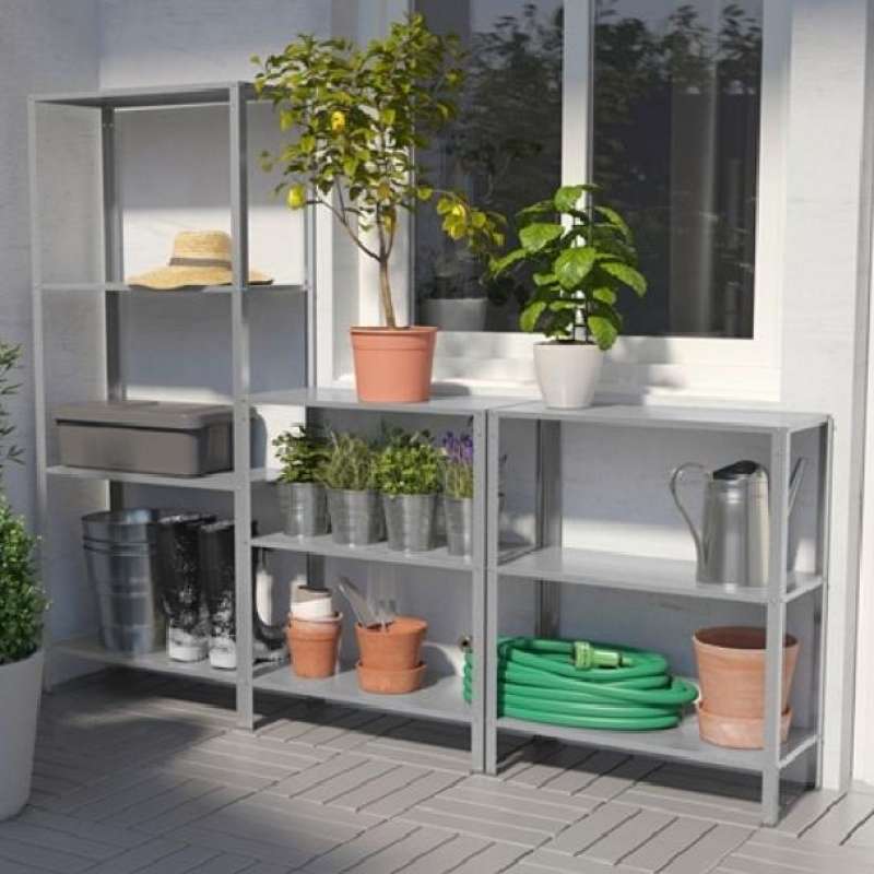 Jual Set Rak Bunga Besi Bertingkat Kokoh Indoor/Outdoor Kombinasi ...