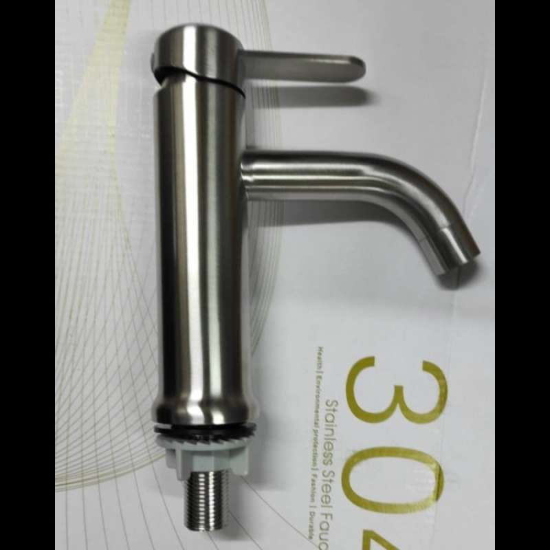 Jual Keran Wastafel Stainless 304 / Kran Air Westafel 1/2 Inch Body ...