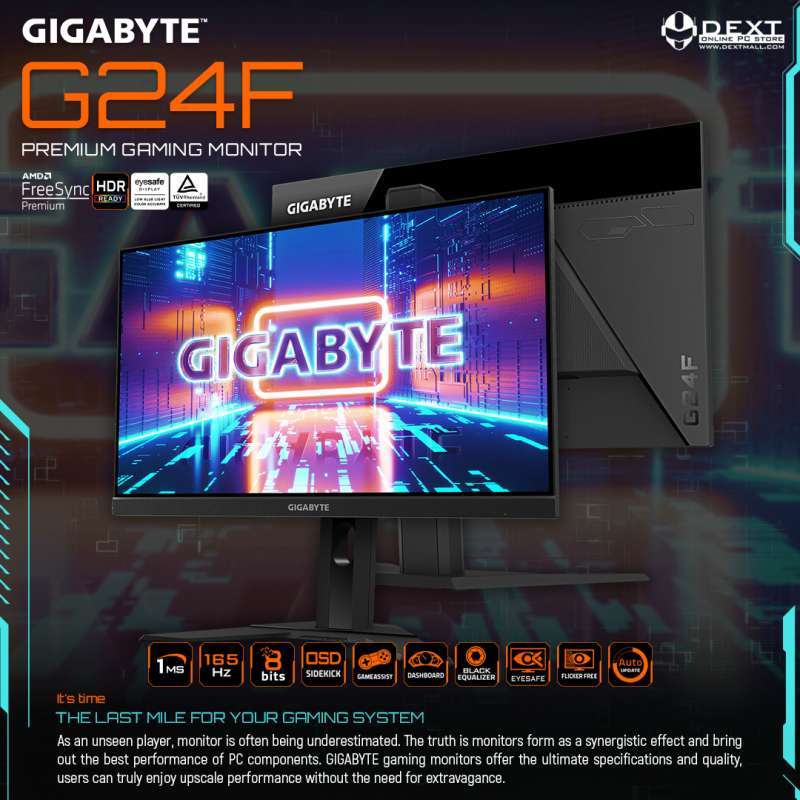 Promo Gigabyte G24F 2‎4 Gaming Monitor Diskon 20% di Seller DEXT ...
