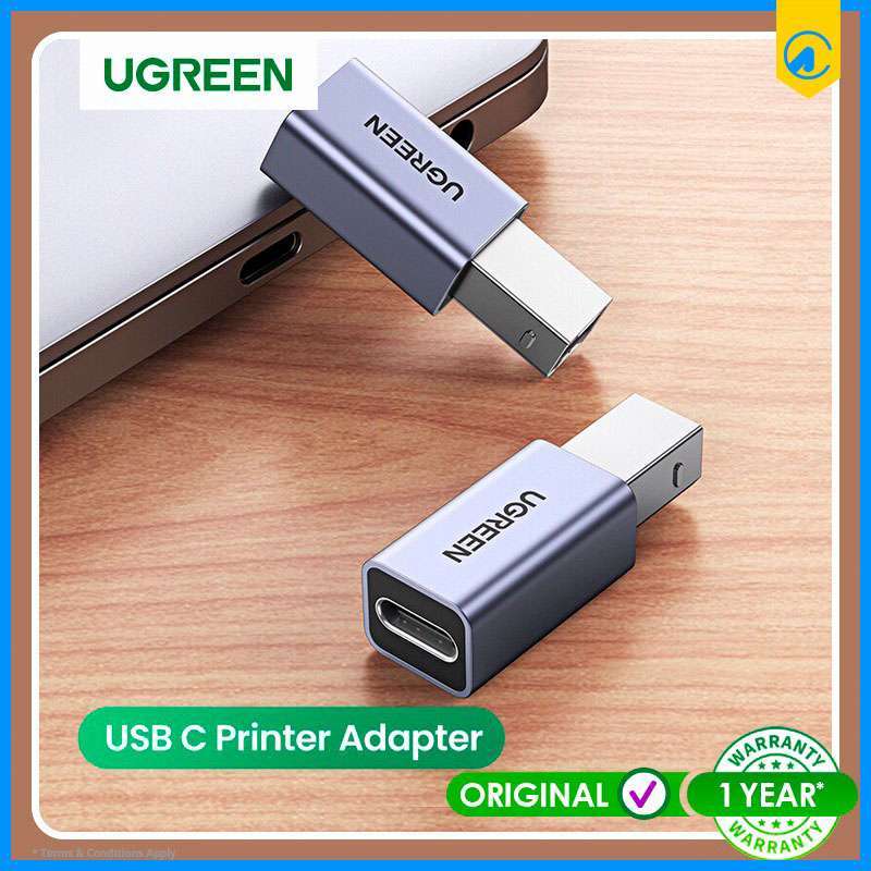 Jual Ugreen 20120 USB 2.0 Type C female to USB B Male Alumunium di Seller Toko Artica Computer ...