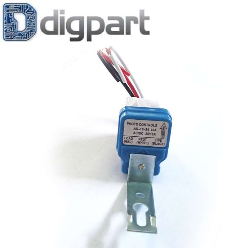 Jual Saklar Otomatis Sensor Cahaya AC DC 24V Photocell Penerangan Jalan ...