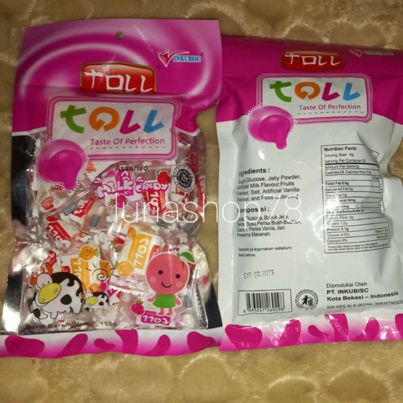 Jual Permen Susu Aneka Rasa Inkubisc Toll Assorted Milk Candy 120 G Di ...