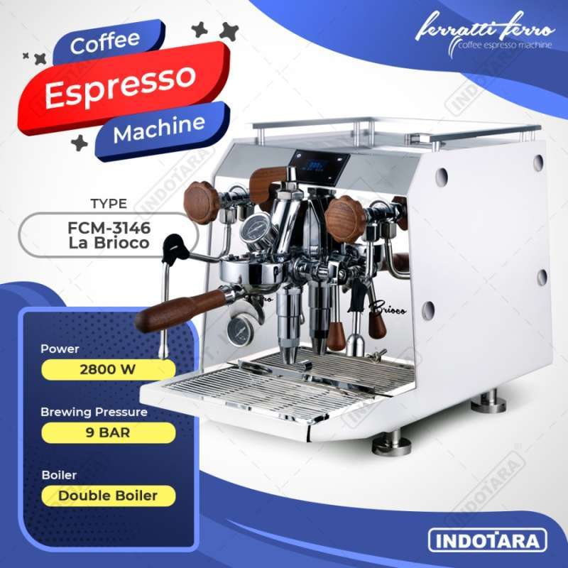 Jual Mesin Kopi Ferratti Ferro Espresso Machine / Fcm3146 La Brioco Di ...