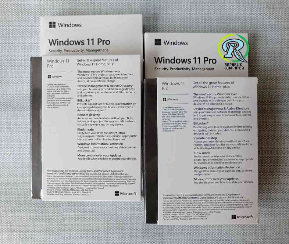 Promo Windows 11 Pro Fpp Fullbox Media Installer Usb 3.0 Original ...