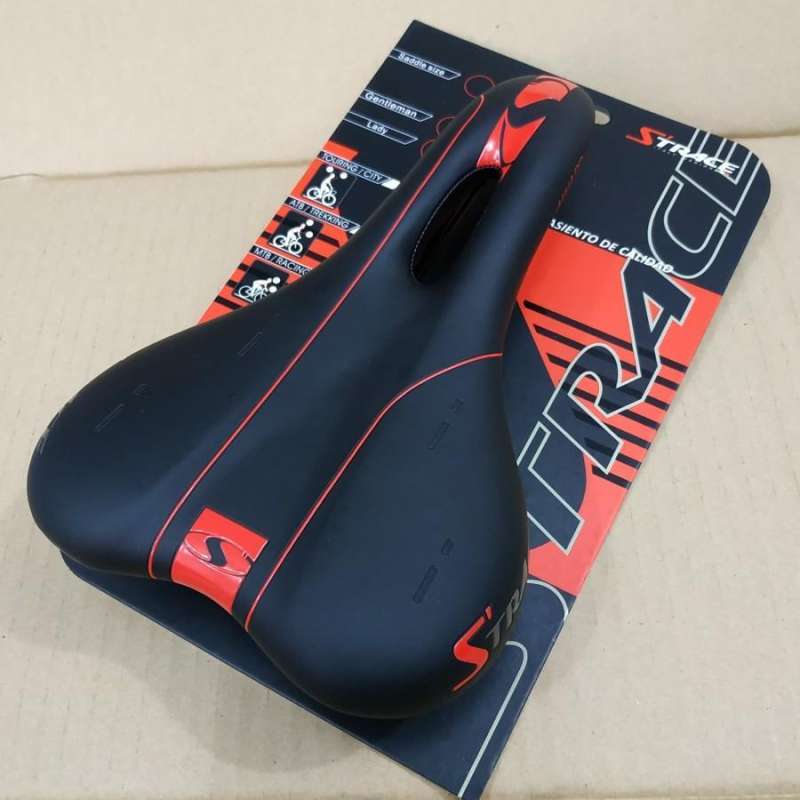 Jual SADEL MTB FIXI BALAP STRACE MERAH PUTIH ABU di Seller fenbike ...