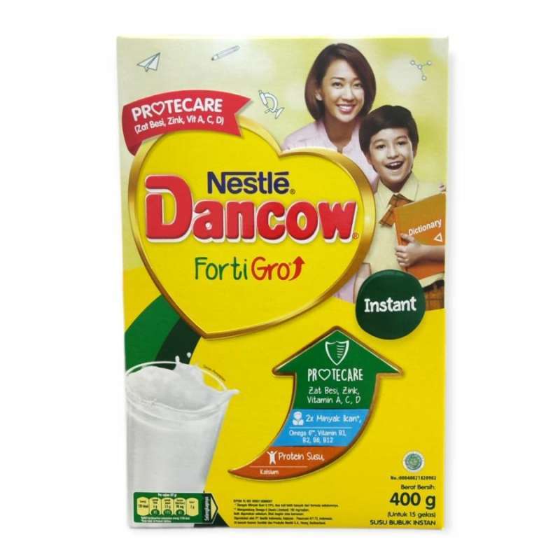 Jual Nestle Dancow Fortigro Susu Bubuk Instant Box 400 gr/Susu Bubuk ...